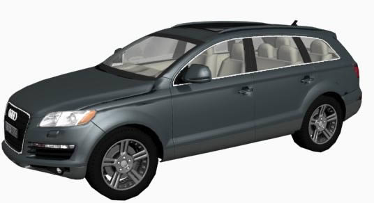 Audi araba q7 3D Projesi