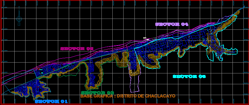Plano genel de chaclacayo - sectorizado Projesi